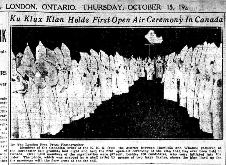 Glencoe and the Ku Klux Klan - Glencoe & District Historical Society